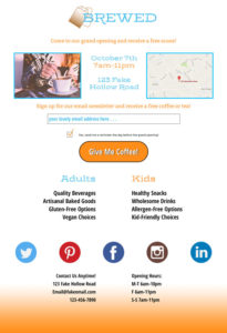 Brewed - Logo, Style Guide, and Landing Page - Quite Katie